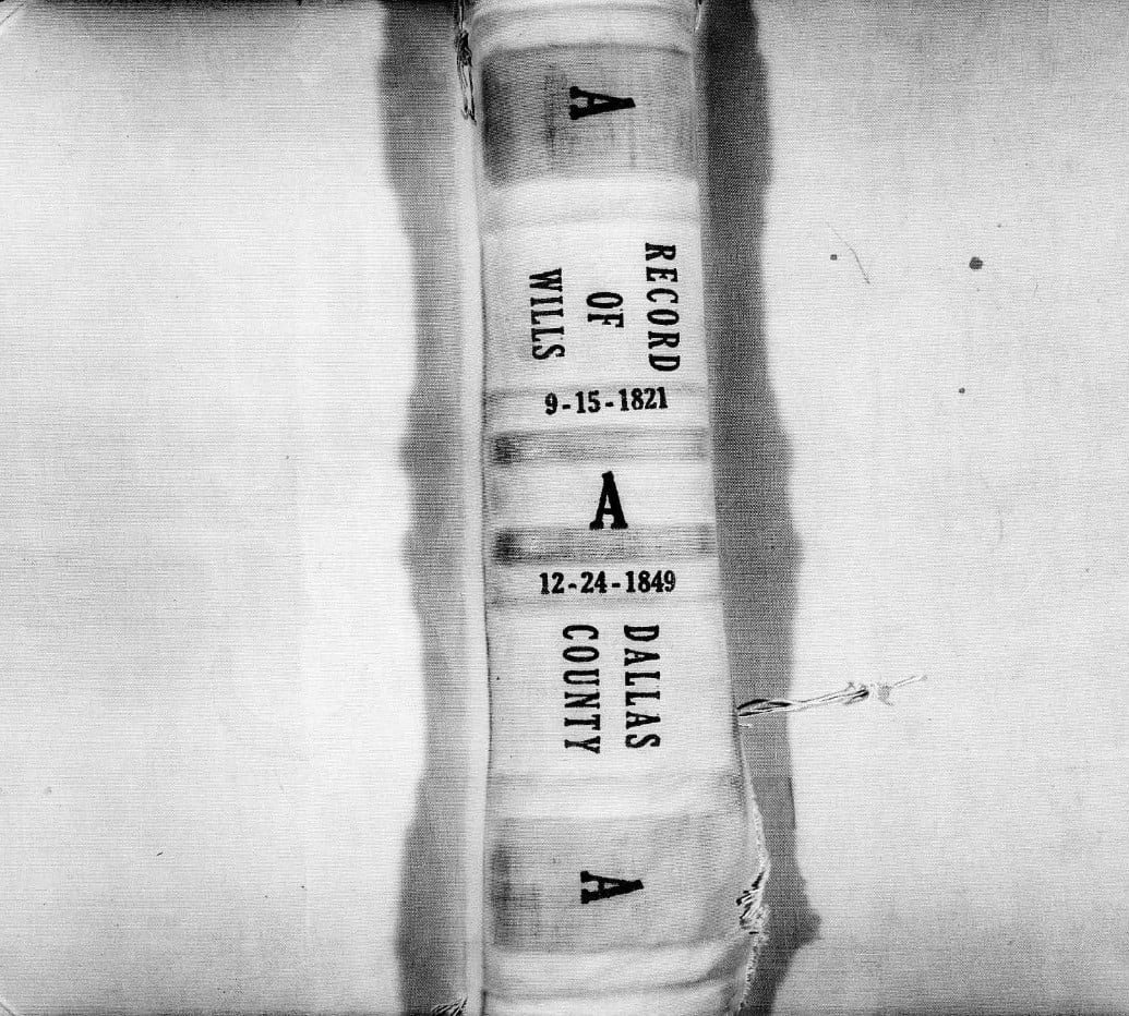 Index to Will Book A, Dallas County, Alabama — Alabama Genealogy